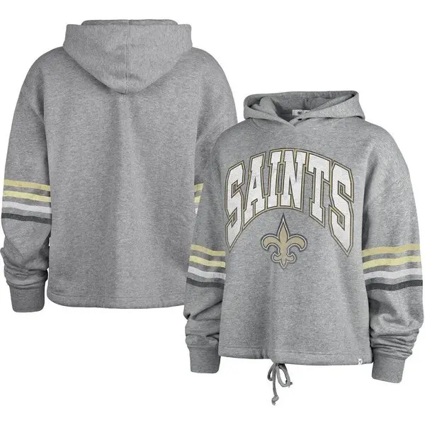 '47 47 Heather New Orleans Saints Upland Bennett Pullover Hoodie - Gray