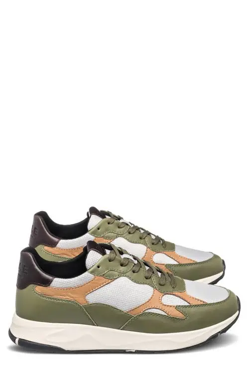 Clae Zuma Color Blocked Sneakers - Olive Leather Camel Walrus