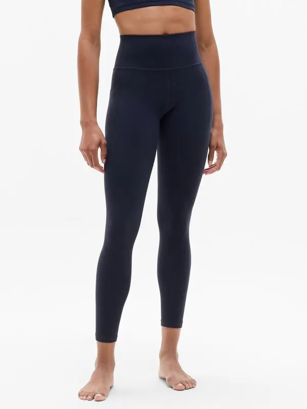 Athleta Salutation Stash High Rise 7/8 Legging - Navy