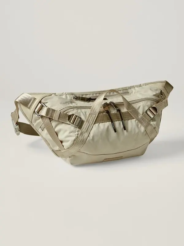 Athleta Excursion Crossbody Bag - Abalone Grey | Editorialist