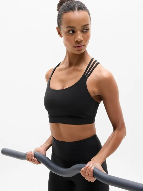 Athleta Train Free Sports Bra D-dd - Black