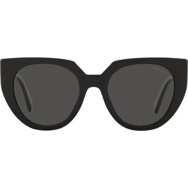 Prada 53mm Cat Eye Sunglasses - Black
