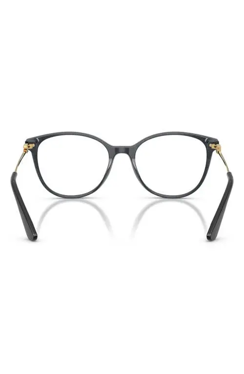Dolce & Gabbana 54mm Butterfly Eyeglasses - Lace Gray