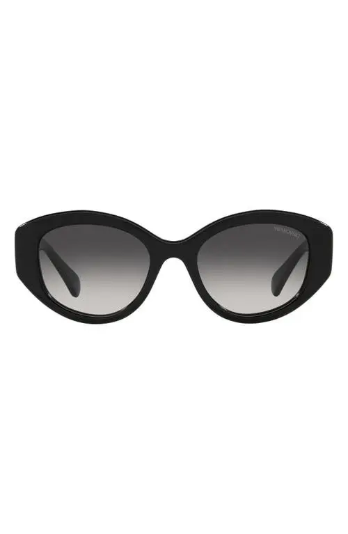 SWAROVSKI 53mm Cat Eye Sunglasses - Black