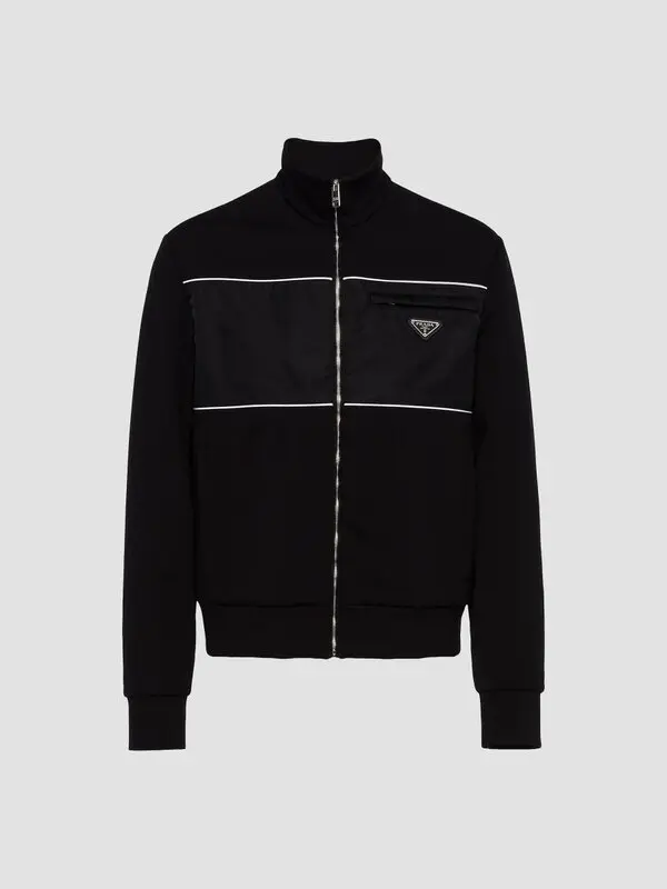 Prada Sweatshirt With Re-nylon Details