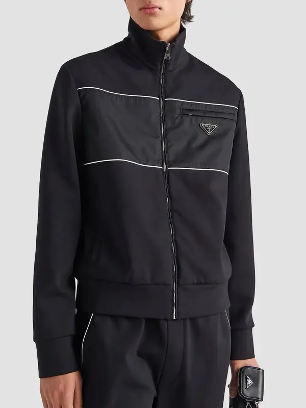 Prada Sweatshirt With Re-nylon Details
