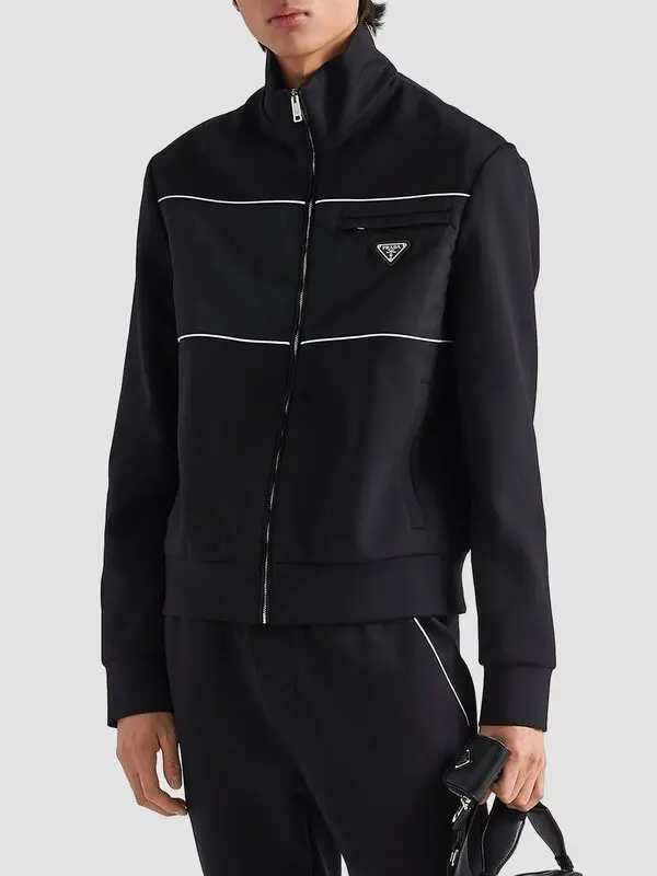Prada Sweatshirt With Re-nylon Details