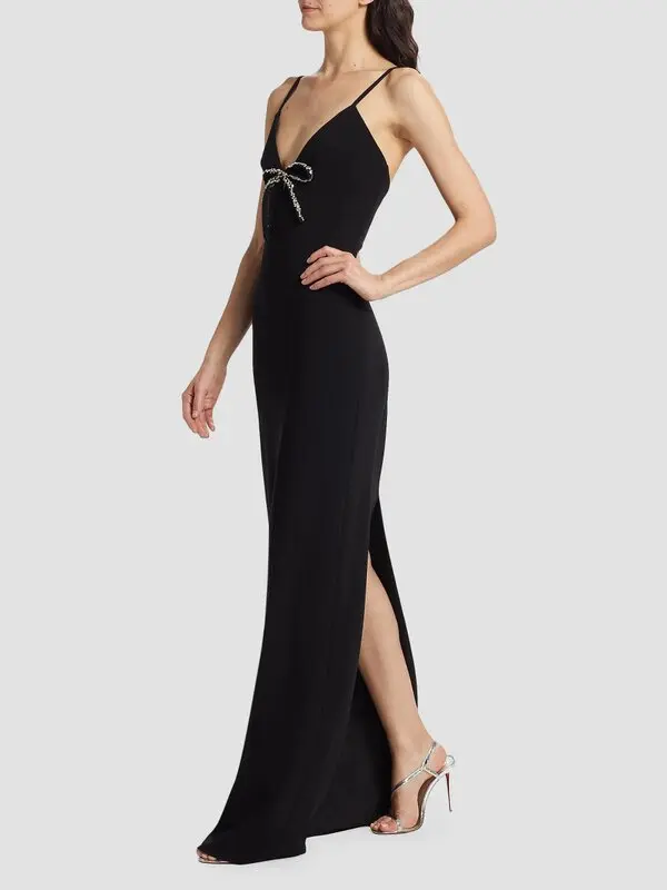 Cinq À Sept Adele Embellished Bow Gown - Black