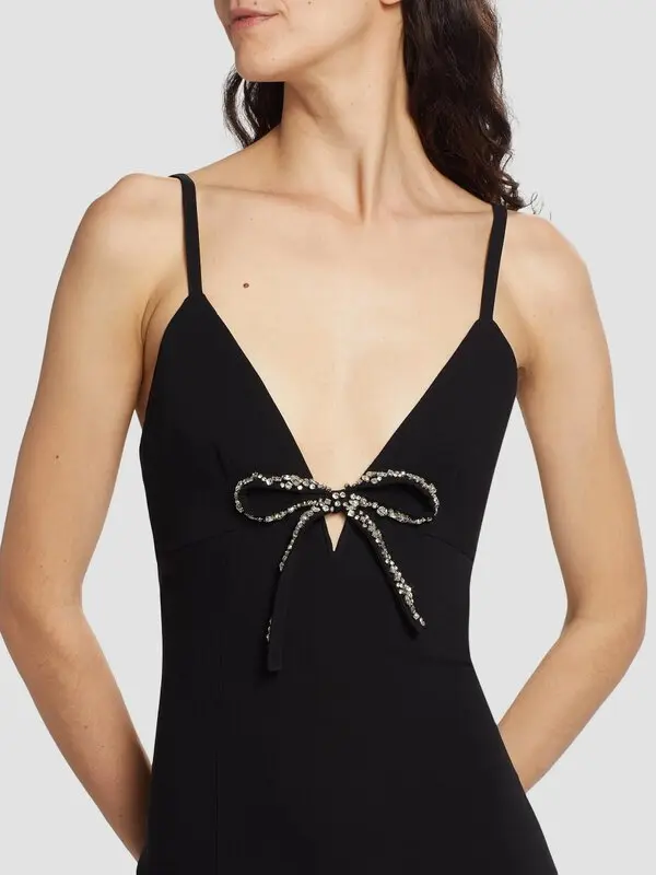 Cinq À Sept Adele Embellished Bow Gown - Black