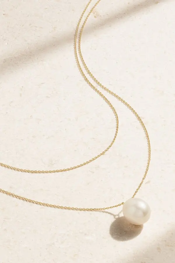Mizuki 14-karat Chain Freshwater Pearl Necklace