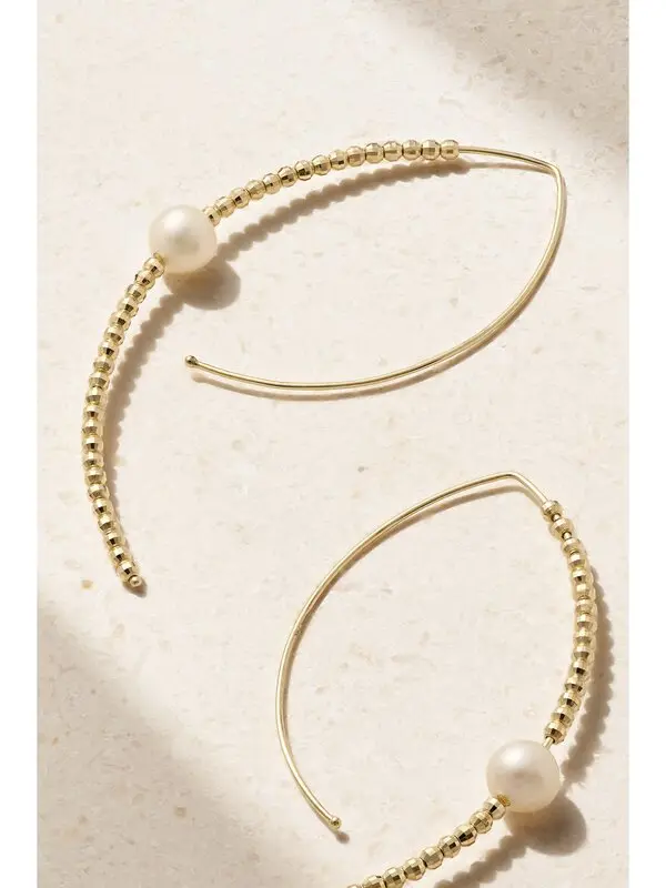Mizuki 14-karat Pearl Earrings