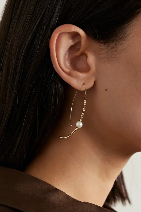 Mizuki 14-karat Pearl Earrings