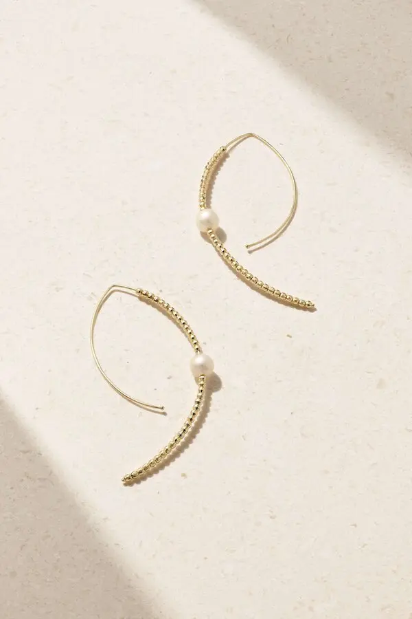 Mizuki 14-karat Pearl Earrings
