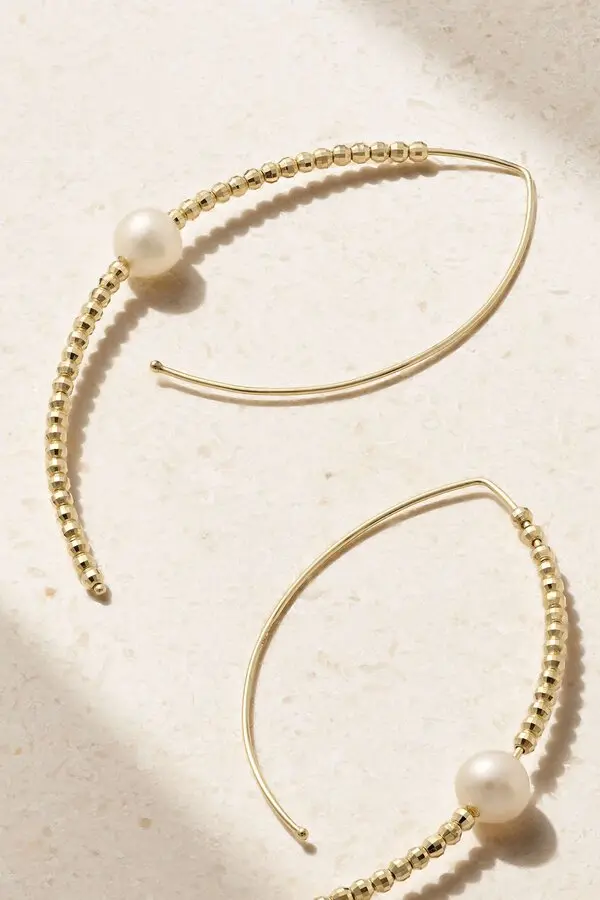 Mizuki 14-karat Pearl Earrings