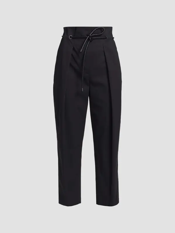 3.1 Phillip Lim Orgami Belted Straight-leg Trousers - Black