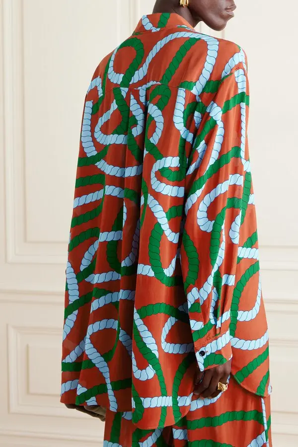 AZ FACTORY Printed Georgette Shirt