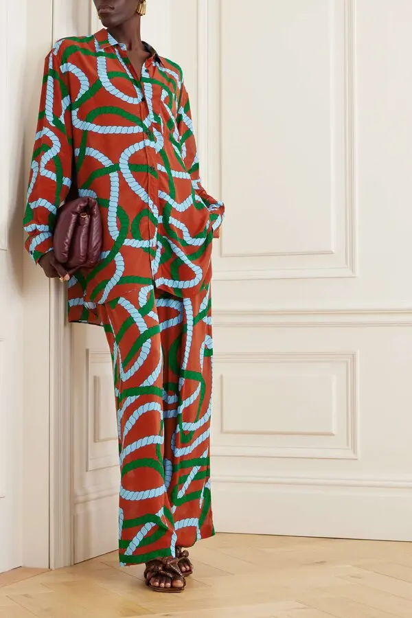 AZ FACTORY Printed Georgette Shirt