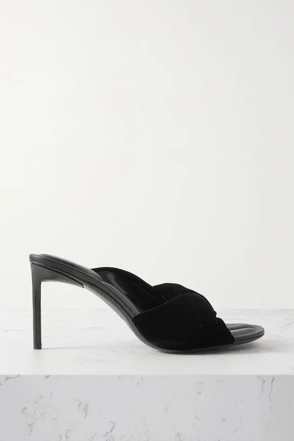 Jacquemus Bagnu Velvet Mules