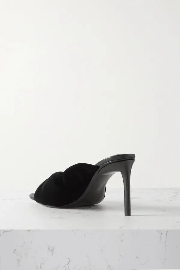 Jacquemus Bagnu Velvet Mules