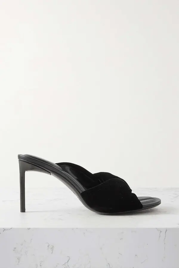 Jacquemus Bagnu Velvet Mules