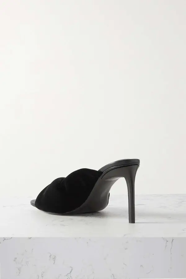 Jacquemus Bagnu Velvet Mules