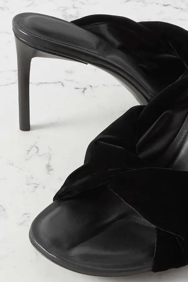 Jacquemus Bagnu Velvet Mules
