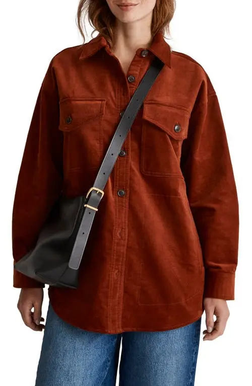 Madewell Stretch Twill Oversize Shirt Jacket