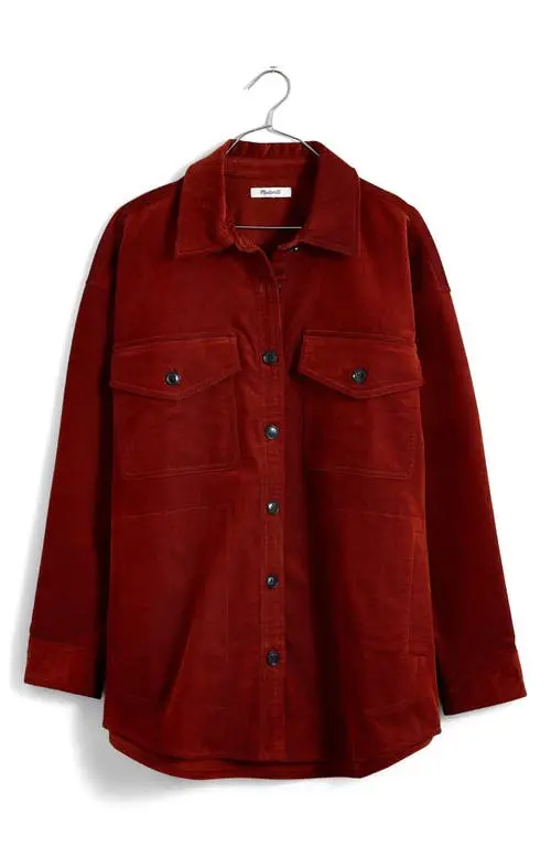 Madewell Stretch Twill Oversize Shirt Jacket