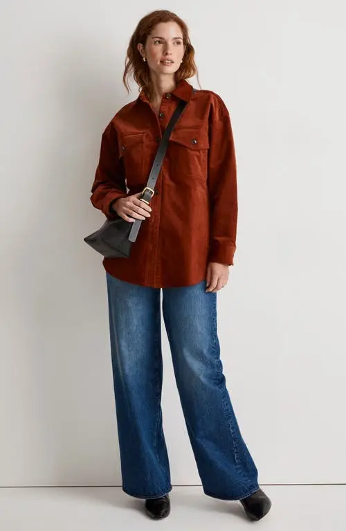 Madewell Stretch Twill Oversize Shirt Jacket