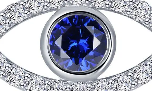 Lafonn Evil Eye Sapphire And Simulated Diamond Pendant Necklace