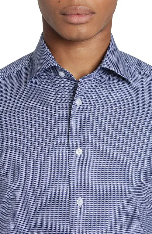 JACK VICTOR Kensington Dobby Cotton Dress Shirt
