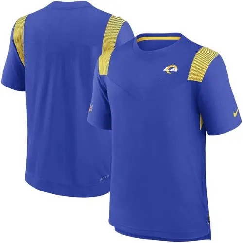 Nike Los Angeles Rams Sideline Tonal Logo Performance Player T-shirt - Royal