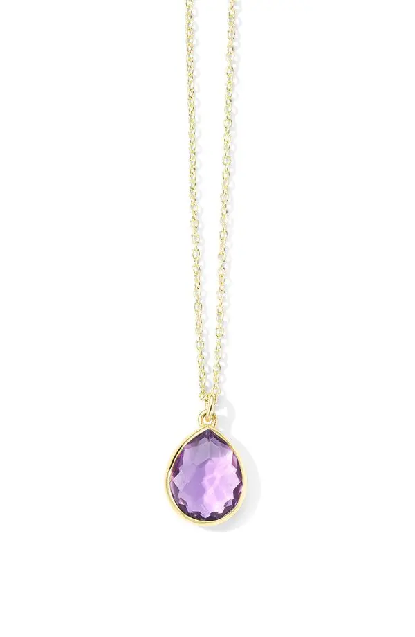 Ippolita Rock Candy Amethyst Teardrop Pendant Necklace