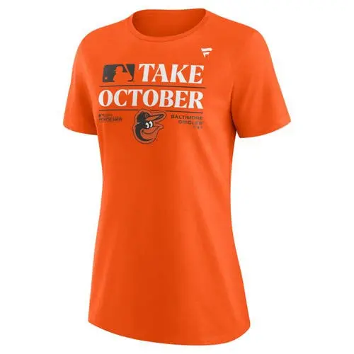 Profile Fanatics Branded Baltimore Orioles 2023 Postseason Locker Room Scoop Neck T-shirt