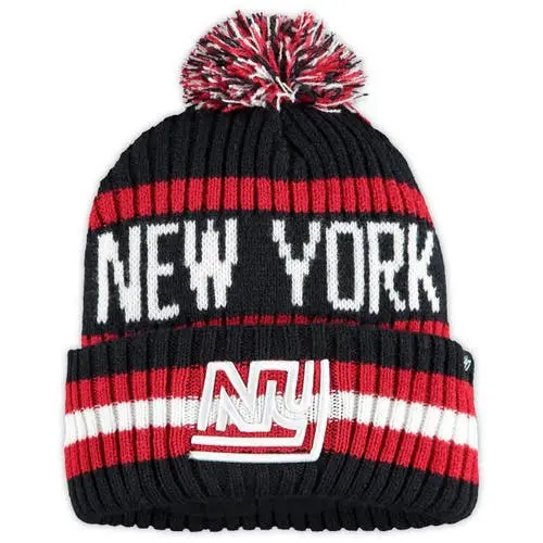 '47 New York Giants Legacy Bering Cuffed Knit Hat With Pom