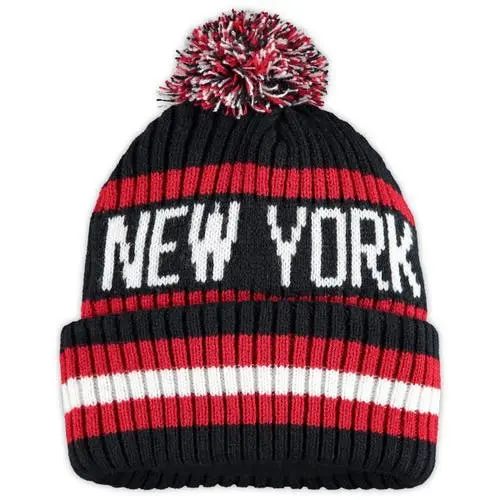 '47 New York Giants Legacy Bering Cuffed Knit Hat With Pom