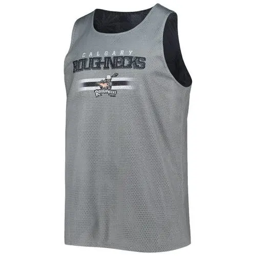FOCO Gray Calgary Roughnecks Reversible Mesh Tank Top
