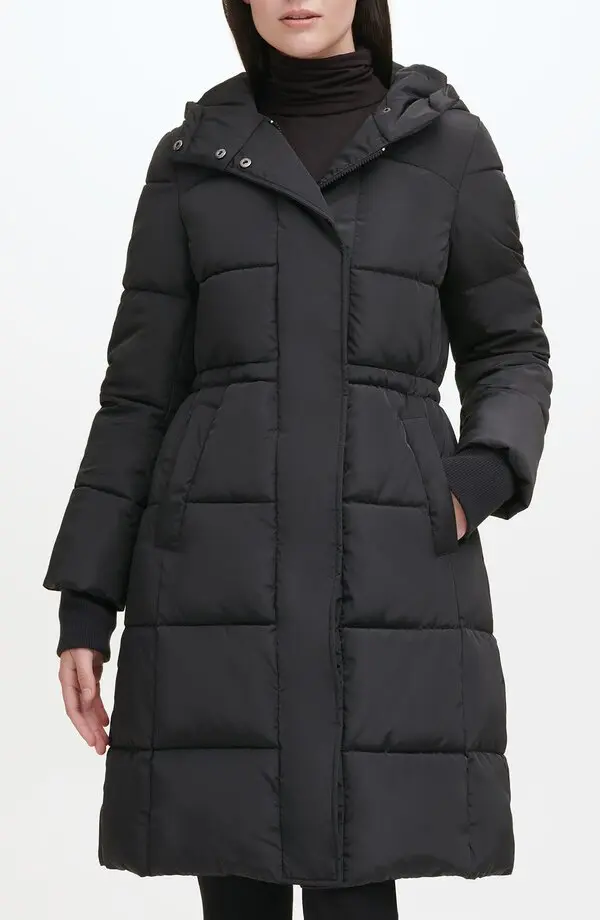 KENNETH COLE Memory Puffer Jacket - Black