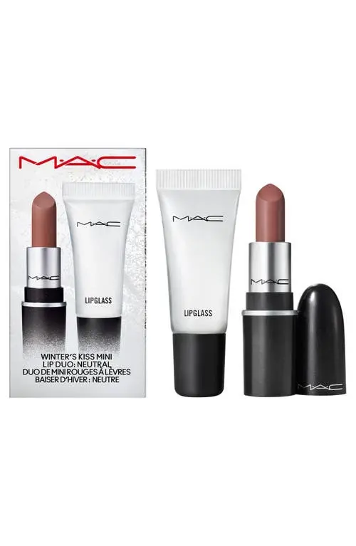 MAC COSMETICS Winter's Kiss Mini Lip Set $30 Value - Neutral