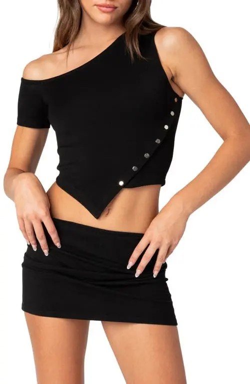 EDIKTED Eclipse Asymmetric One-shoulder Top