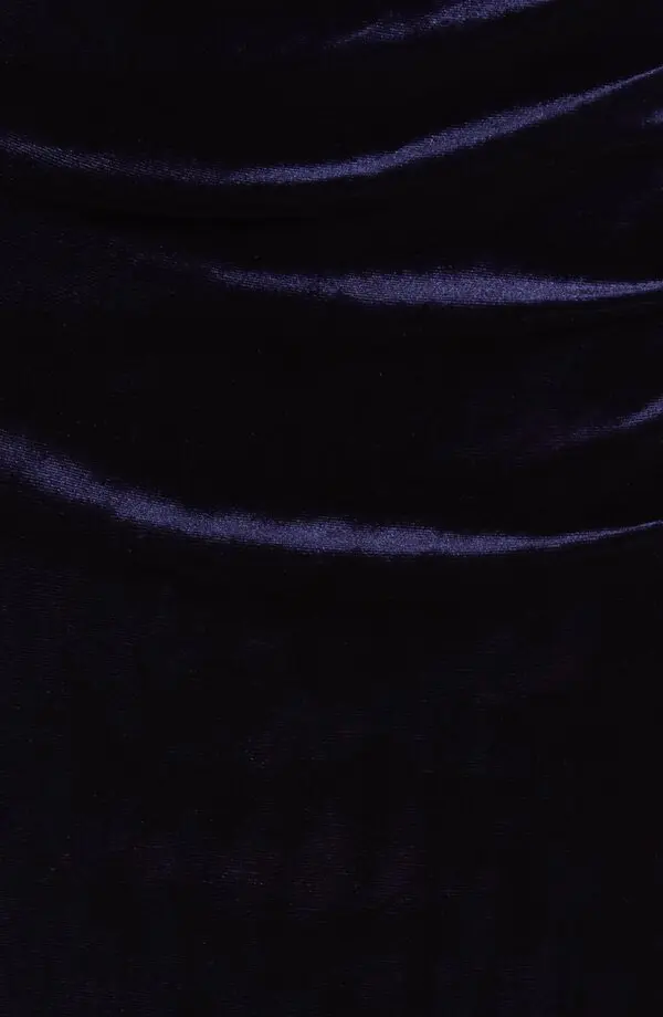 Sam Edelman Drape Neck Stretch Velvet Cocktail Dress