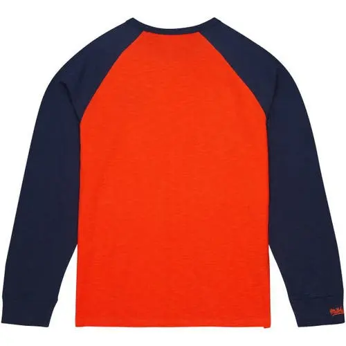 Mitchell & Ness Auburn Tigers Legendary Slub Raglan Long Sleeve T-shirt - Orange