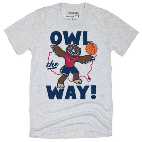 HOMEFIELD Florida Atlantic Owls Owl The Ways T-shirt - Gray