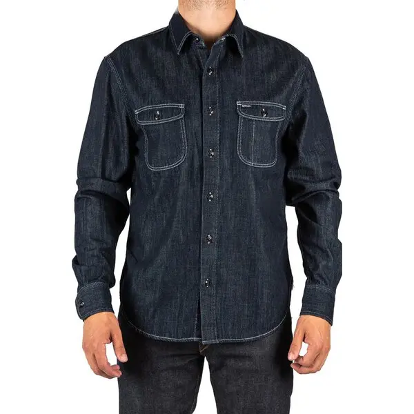 HIROSHI KATO The Brace Denim Button-up Shirt