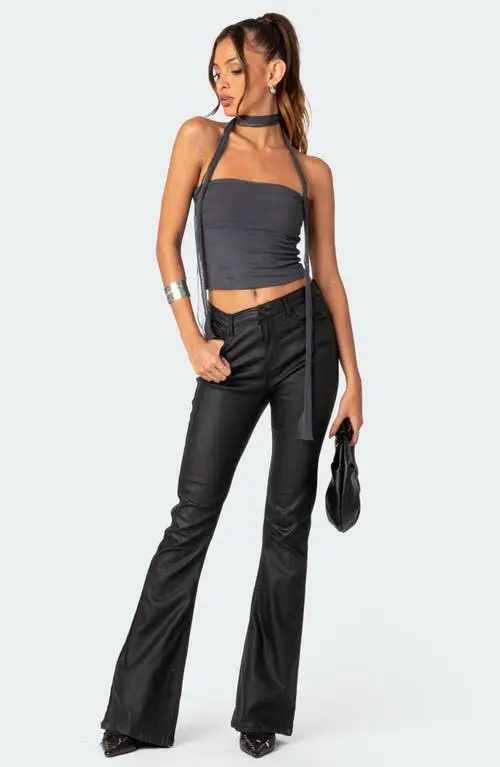 EDIKTED Gathered Strapless Crop Top With Scarf