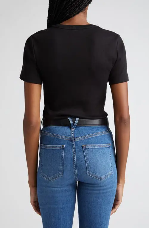 Veronica Beard Pruitt Cotton T-shirt - Black