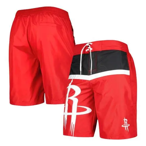 G-III SPORTS BY CARL BANKS Houston Rockets Swim Trunks - Red