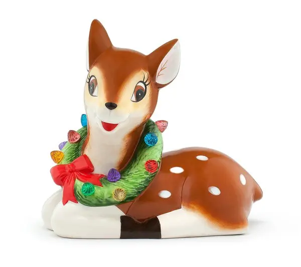 MR. CHRISTMAS 9' Nostalgic Ceramic Lit Reindeer - One-color
