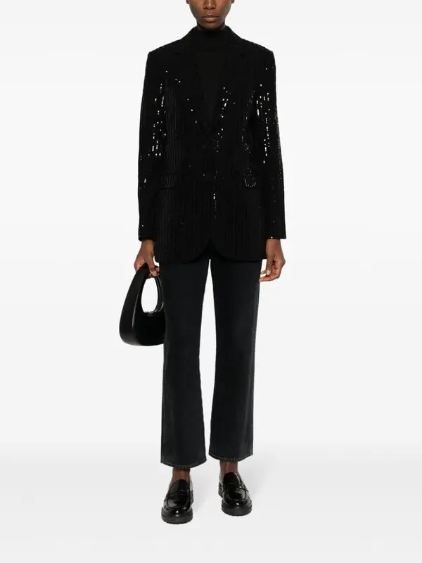 Michael Kors Sequin-embellished Striped Blazer
