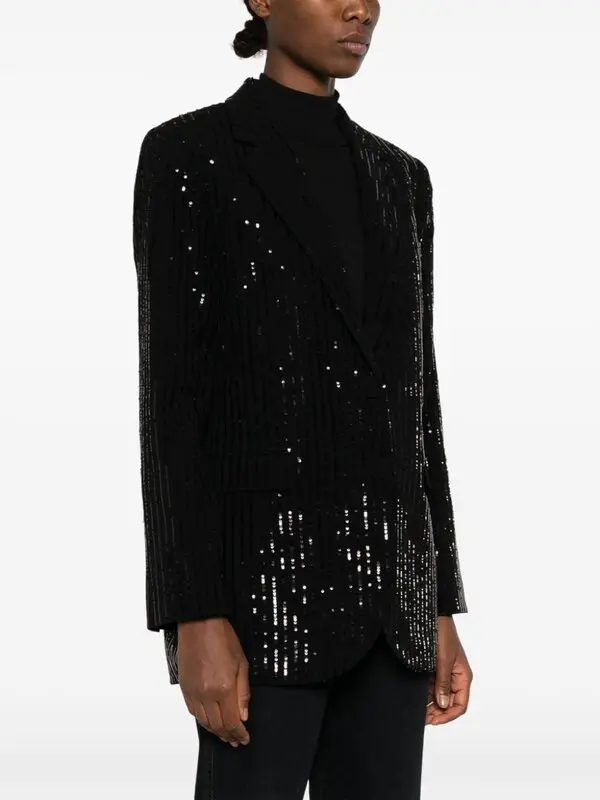 Michael Kors Sequin-embellished Striped Blazer